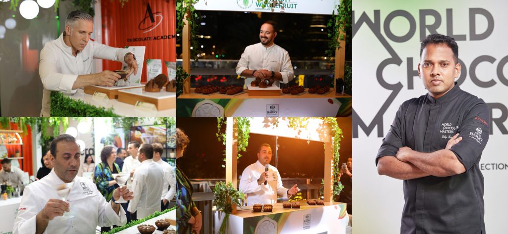 Five chefs, five creations, one award-winning WHOLEFRUIT Chocolate